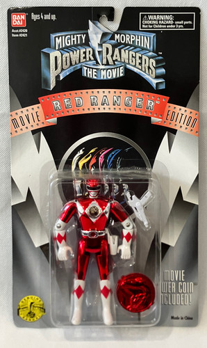 Mighty Morphin Power Rangers Movie Red Ranger Bandai 1995 M | Monkey's ...