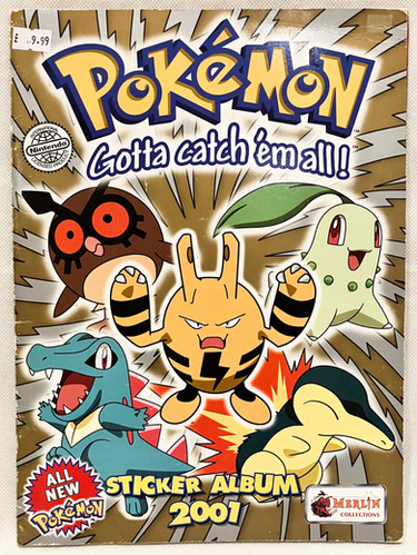 Pokemon Sticker Album With Poster Merlin 2001 | Monkey's Emporium