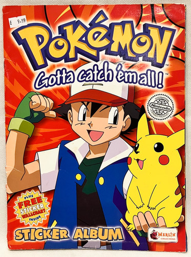 Pokemon Sticker Album 90% Complete Merlin 1998 | Monkey's Emporium