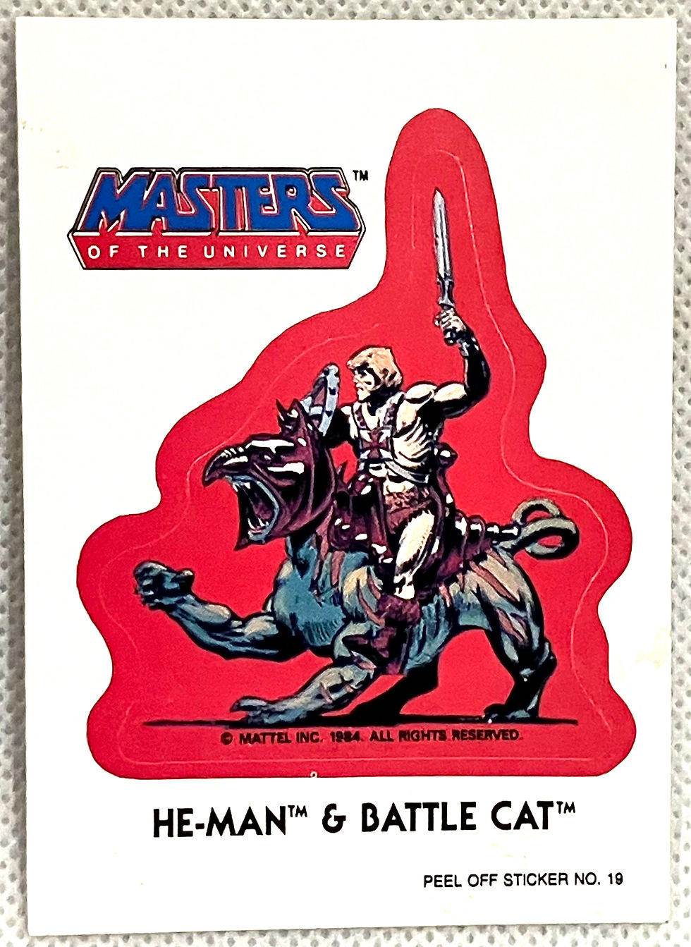 He-Man And The Masters Of The Universe Sticker No. 19 Topps 1984 ...