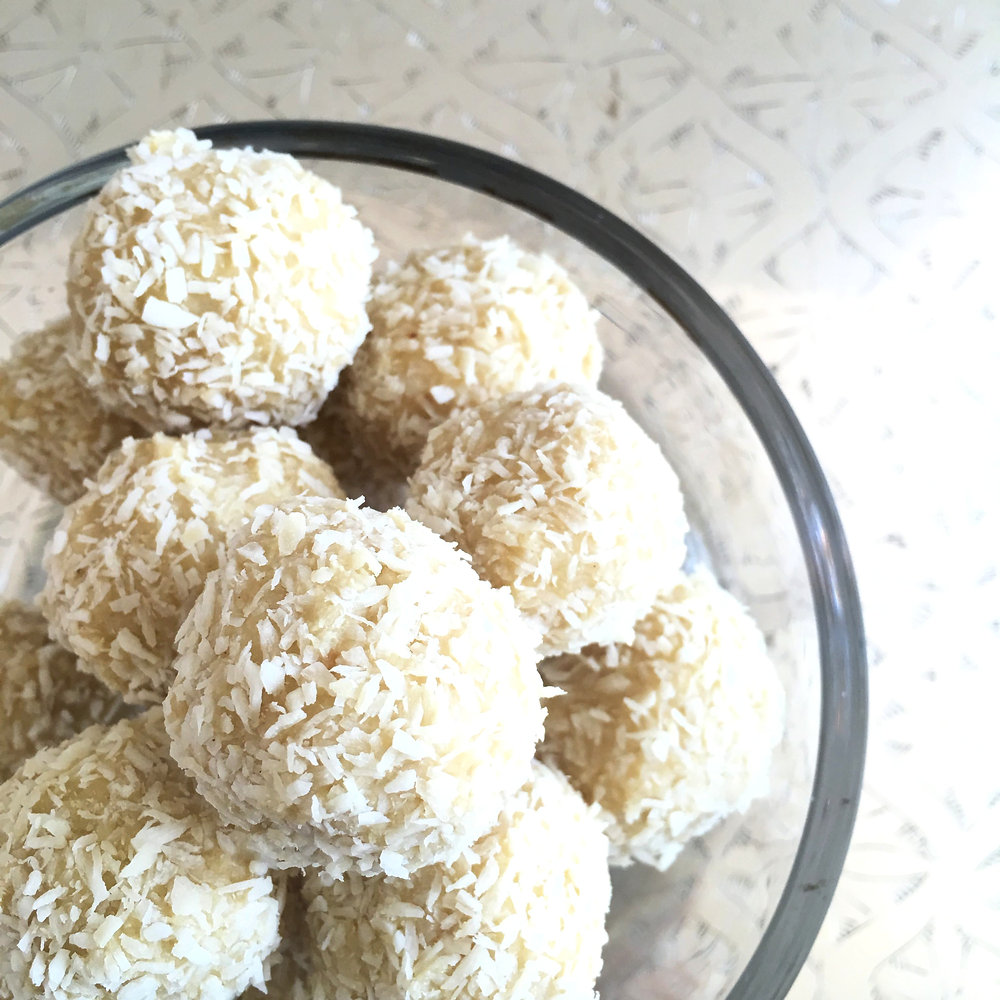COCONUT & CARDAMOM BURFI BALLS
