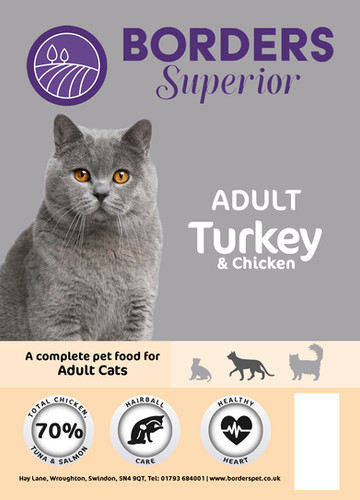 Superior Adult Cat Dry Food Grain Free Turkey & Chicken | Borders