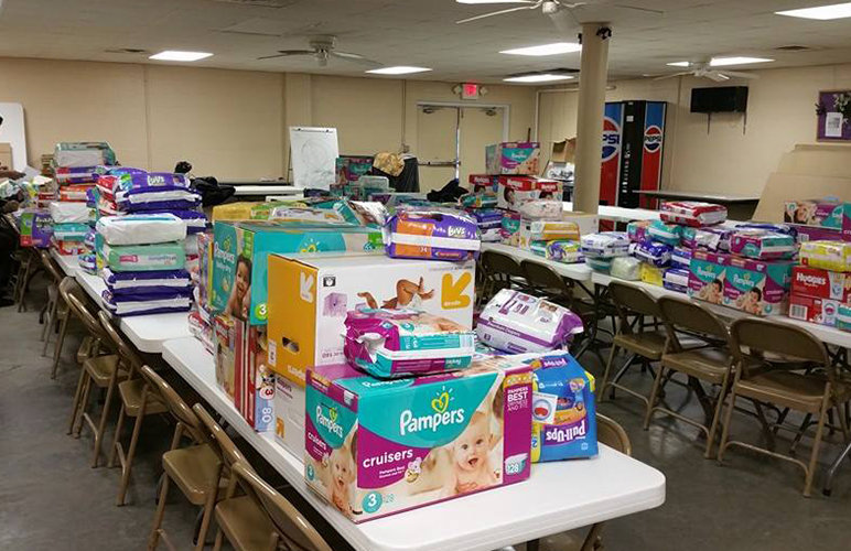 Feb. Diaper Drive Continues Despite Church Fire