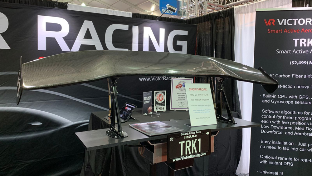 Jalopnik - Victor Racing Active Aero: "Coolest thing at SEMA"!