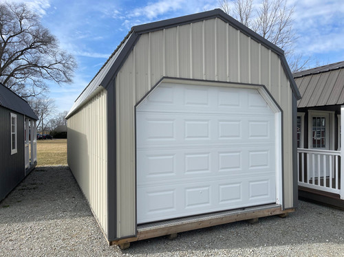 12X24 Metal Lofted Garage bldg #11 | Hoosier Sheds Kokomo North