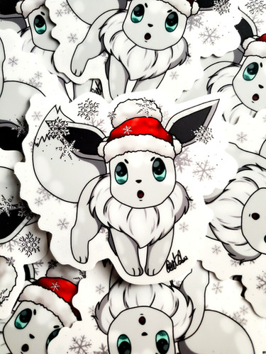 Winter Snowflake {Shiny Eevee} | Sticker | HeartOfTheOceanset