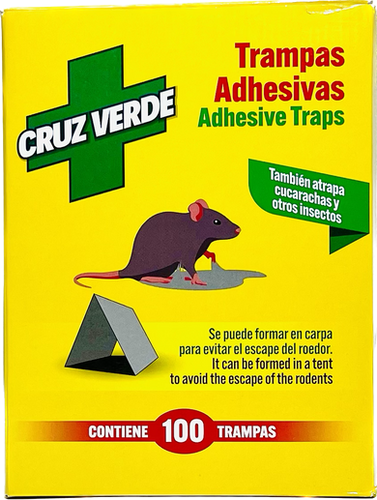 PAPEL TRAMPA PARA RATONES CRUZ VERDE (Unidad) | Finolasa S A