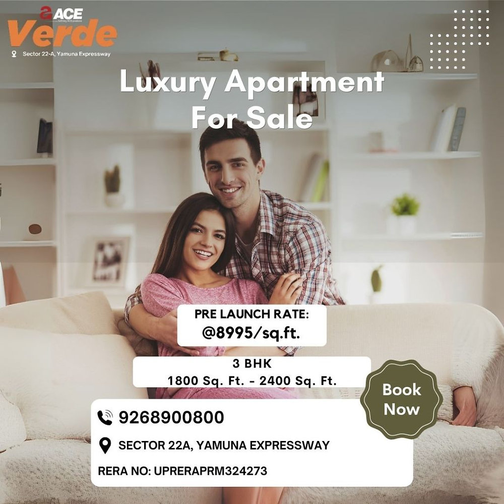 Discover Elevated Living at Ace Verde 3 BHK Apartments Yamuna Expressway