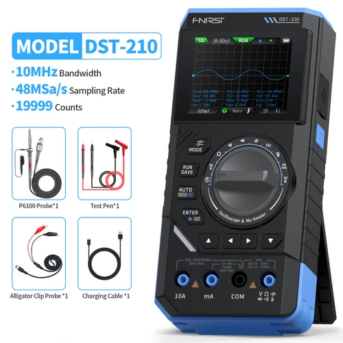 Multimetro Osciloscopio Generador Señal 3en1 Fnirsi Dts-210 | Aranso ...