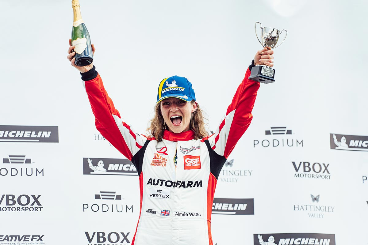 Maiden podium finish for Aimee Watts at Brands Hatch
