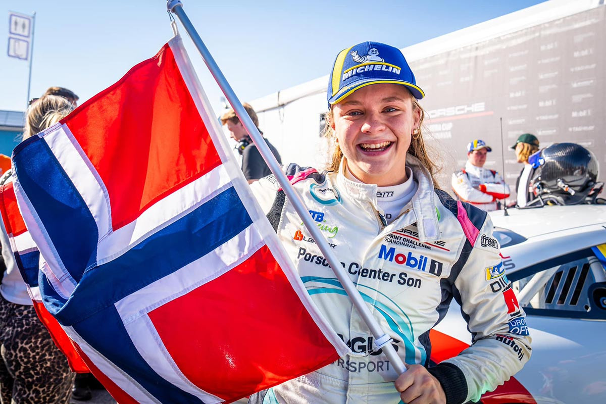 Isabell Rustad wins Porsche Sprint Challenge Scandinavia title