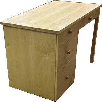 Natural Maple Student Desk | Treowen Woodworks