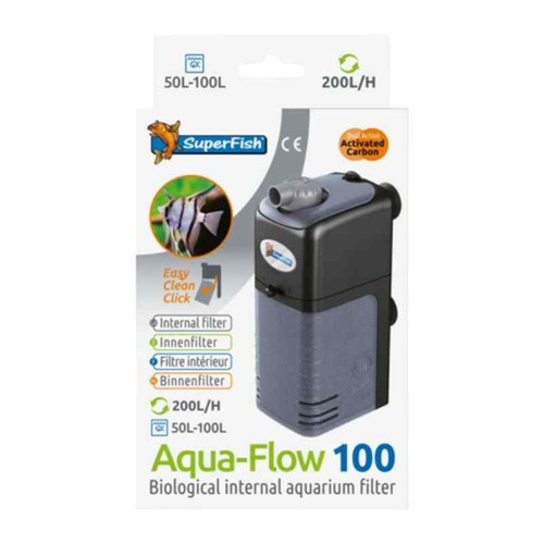 Aqua-Flow 100 - aquarium filter 200 L/h debiet - SuperFish | Aqua ...