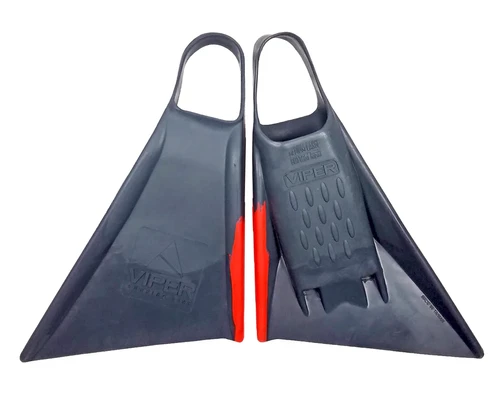 MS Viper Delta 2.0 Swim Fins Grey/Red | the-pit-surf-shop-uk