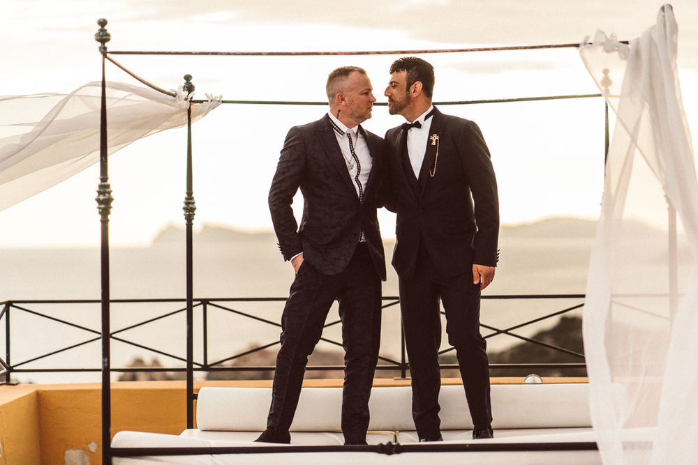 Gay wedding in Sardinia at Capo Spartivento Lighthouse