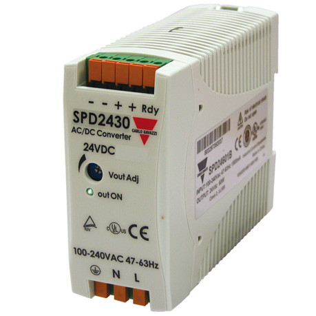 FUENTE DE PODER 100-240 VCA SALIDA DE 24 VCD 1.25 AMP |SPD24301 CARLO ...