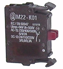 EATON-MOELLER BLOCK DE CONTACTO N.C PARA BOTON Y SELECTOR DE 22 MM |M22 ...