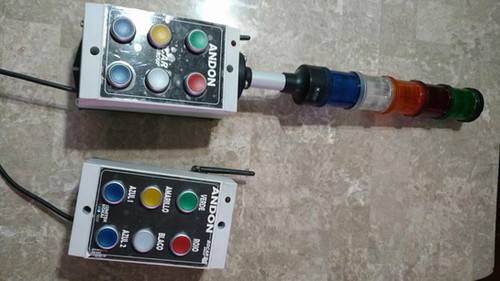 Torreta y botoneras inalambricas para sistema Andon |Torreta ...