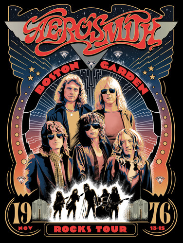 AEROSMITH, 1976 ROCKS ALBUM, TRIBUTE POSTER | Buhler Design Co.