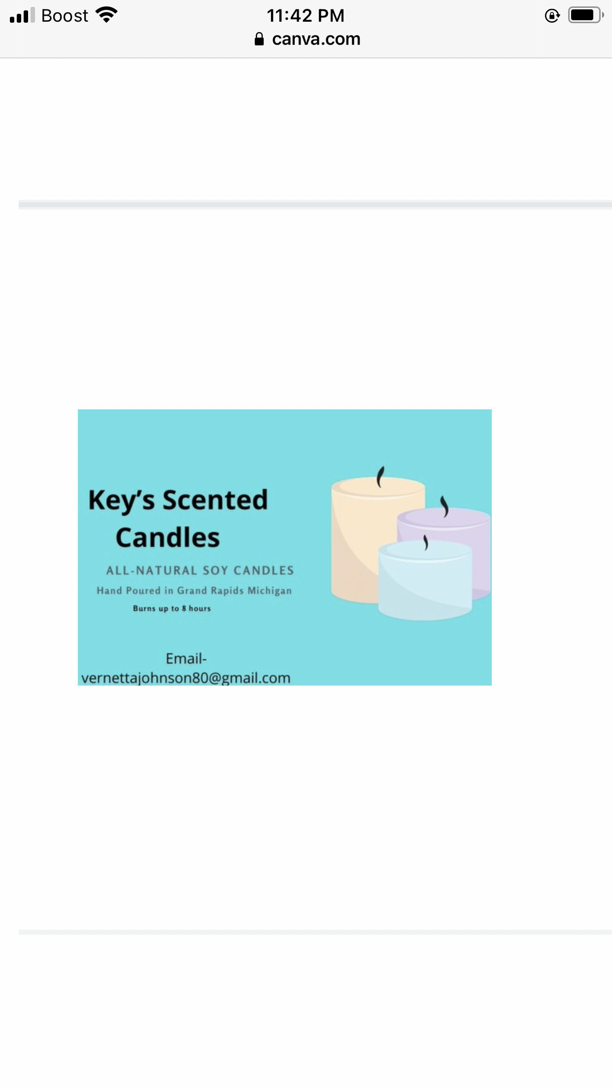 Add “Key’s Scented Candle” on Dine by Wix