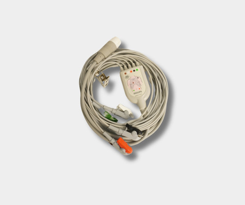 989803143201 Cable 5 Derivaciones Caimán Lead Set Grabber AAMI Cable ...