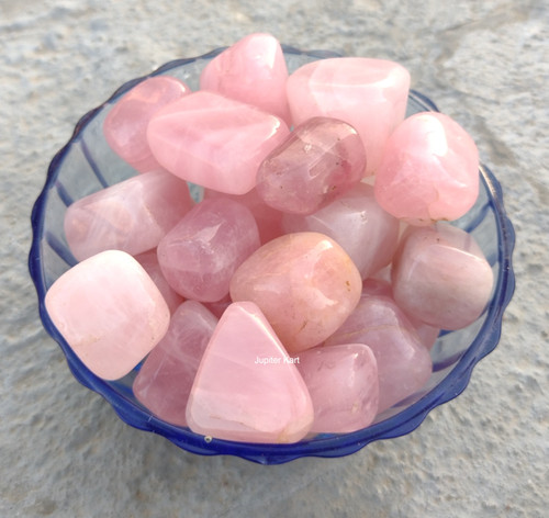 Natural Rose Quartz Tumble Stone | Jupiter Kart