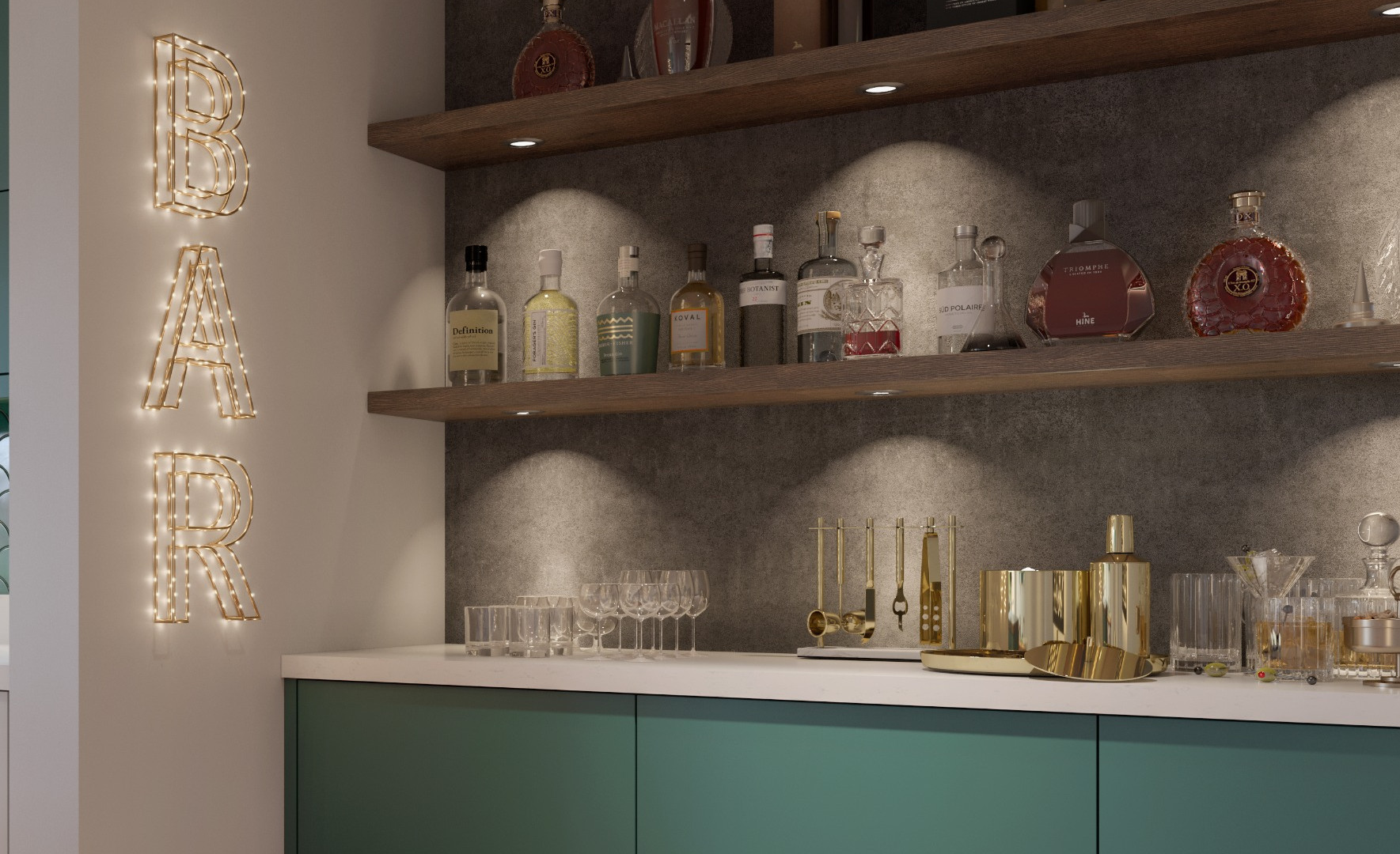 Elegant Kitchen Storage at Quantum