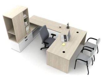 HON 10500 Series “U” shaped desk. | Office Liquidators