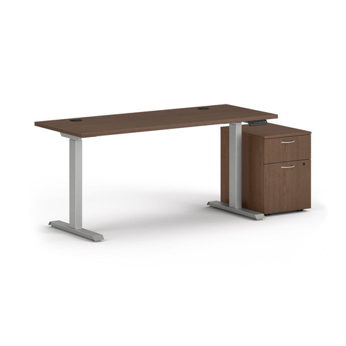 HON Mod Height-Adjustable Desk / Storage | Office Liquidators