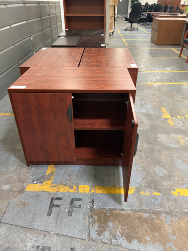 2 High Lateral File Cherry Finish | Office Liquidators