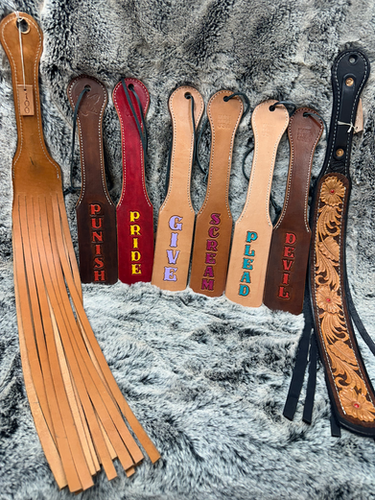 Paddles and Floggers | Godbe Leather