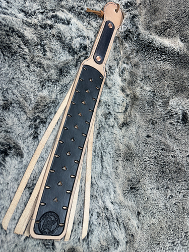 Paddle/Flogger with cut outs | Godbe Leather