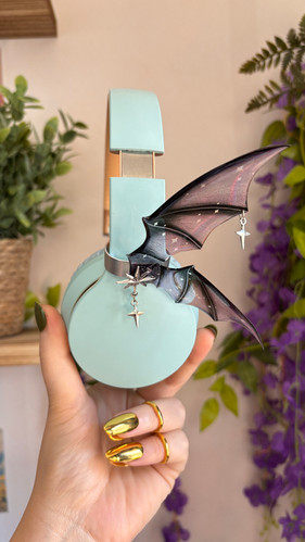 Bat Wings Headphones Clips (Headset NOT included) | Sunsets & stars