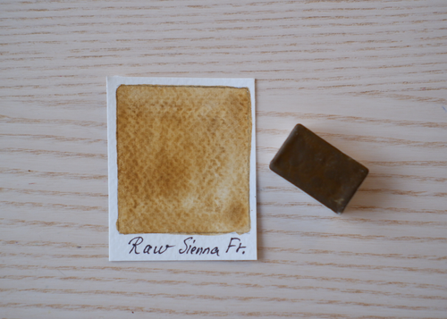 RAW SIENNA FRENCH Handmade Watercolor Paint single | Elena Art Pages ...