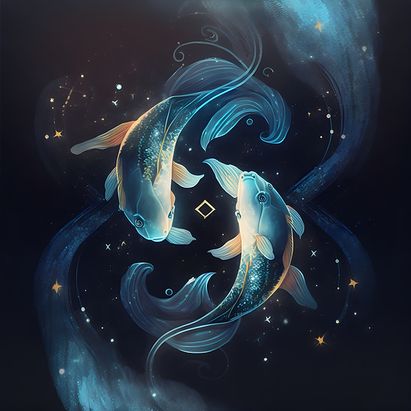 PISCES Art | Zodiac | Star Sign Art | Mind Maestro AI