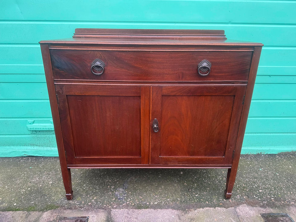 Edwardian mahogany sideboard cupboard ideal sink stand | Brushed Magic
