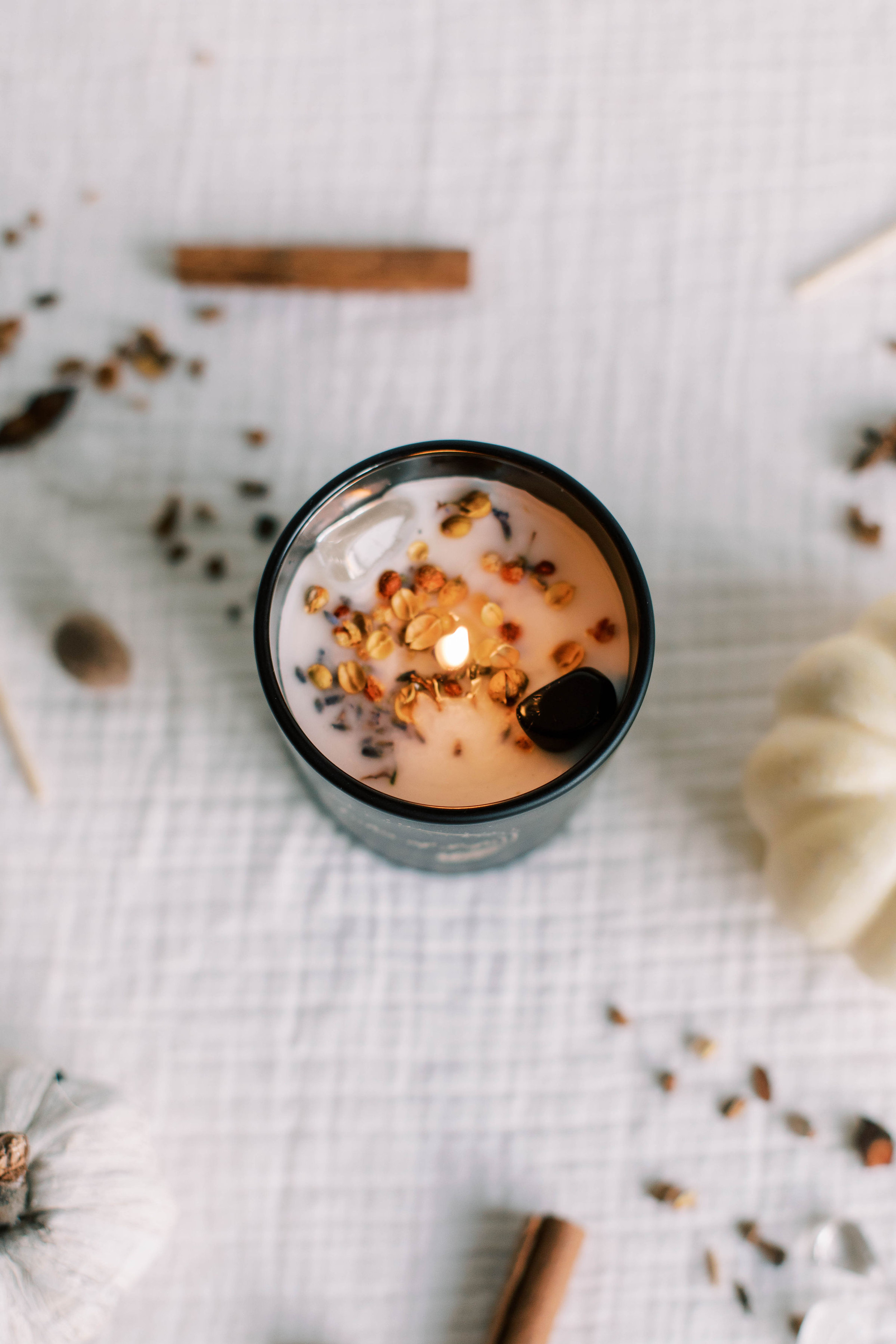 Eco-Friendly Crystal Infused Aromatherapy Soy Candles