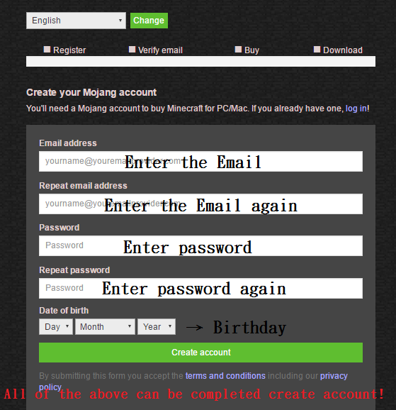 Minecraft Code PC Game | english