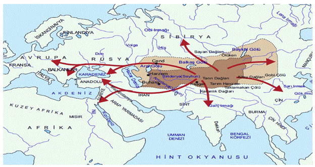 Pre-Mongolian history before 13th century