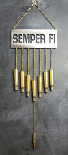 BULLET WIND CHIME .50 BMG SEMPER FI | thebulletstudio