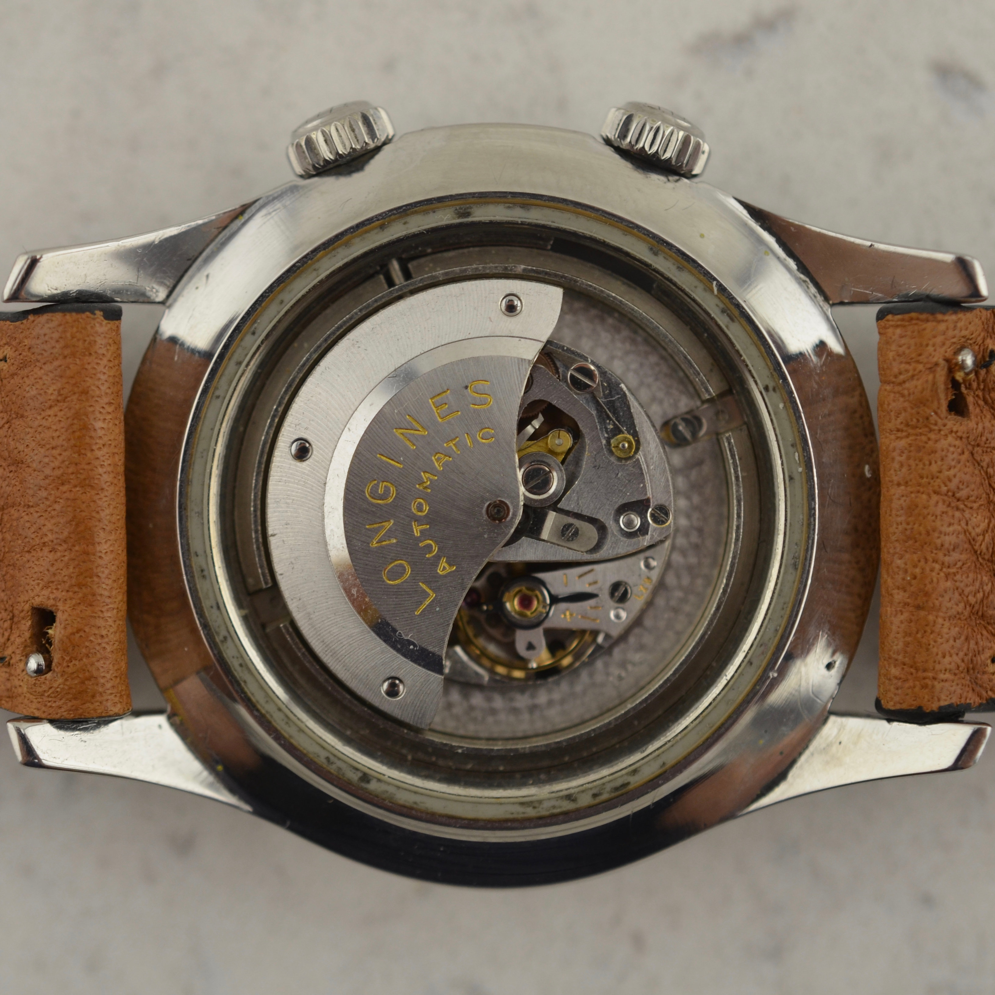 Longines Super-Compressor ref. 7042-2, in stainless steel - full set ...