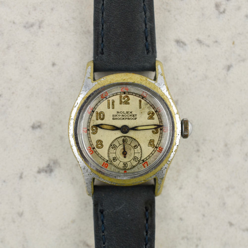 Rolex Sky-Rocket Shockproof, in chrome, with box | Mister Wolf Time