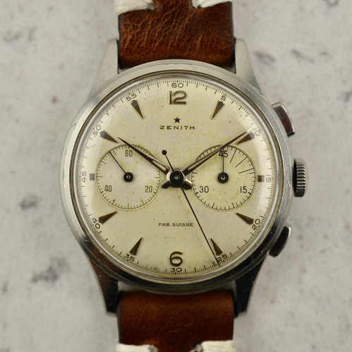 Zenith oversized Chronograph, Cal. 143-6 in steel | Mister Wolf Time