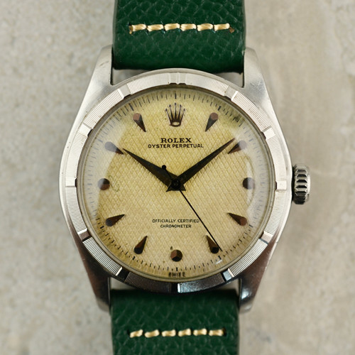 Rolex Oyster Perpetual Big Bubble Back, honeycomb OCC dial, ref. 6107 ...