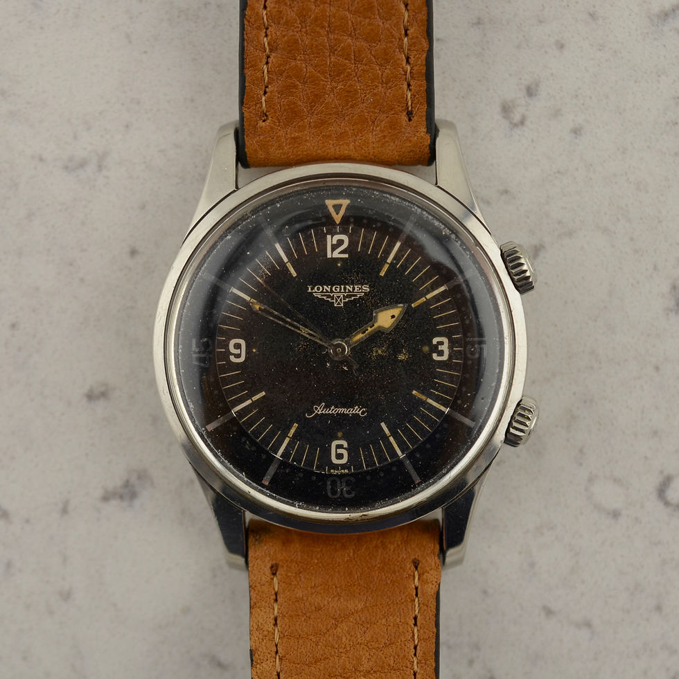 Longines Super-Compressor ref. 7042-2, in stainless steel - full set ...