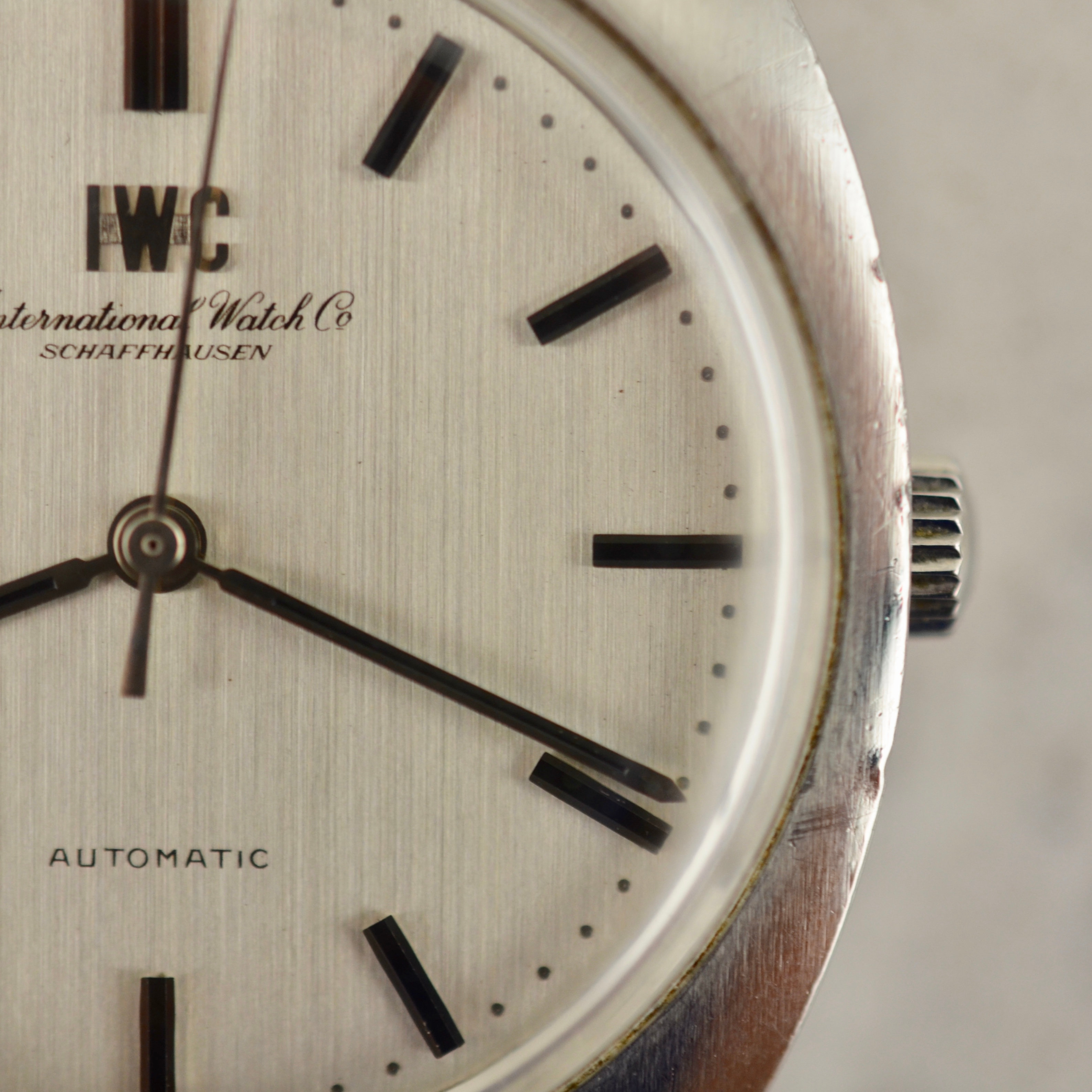 IWC Automatic, ref. R 815, linen dial, in stainless steel | Mister Wolf ...