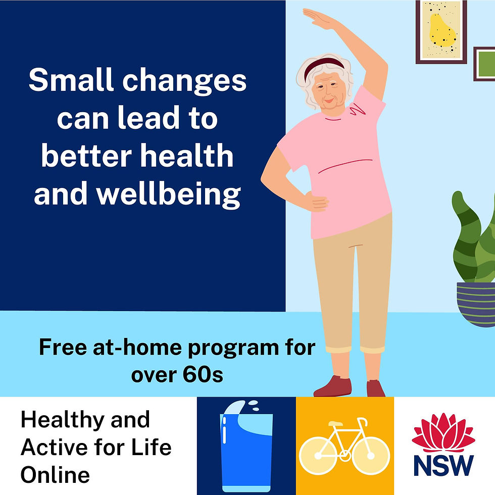 Healthy and Active for Life Online is back and registrations are open now!