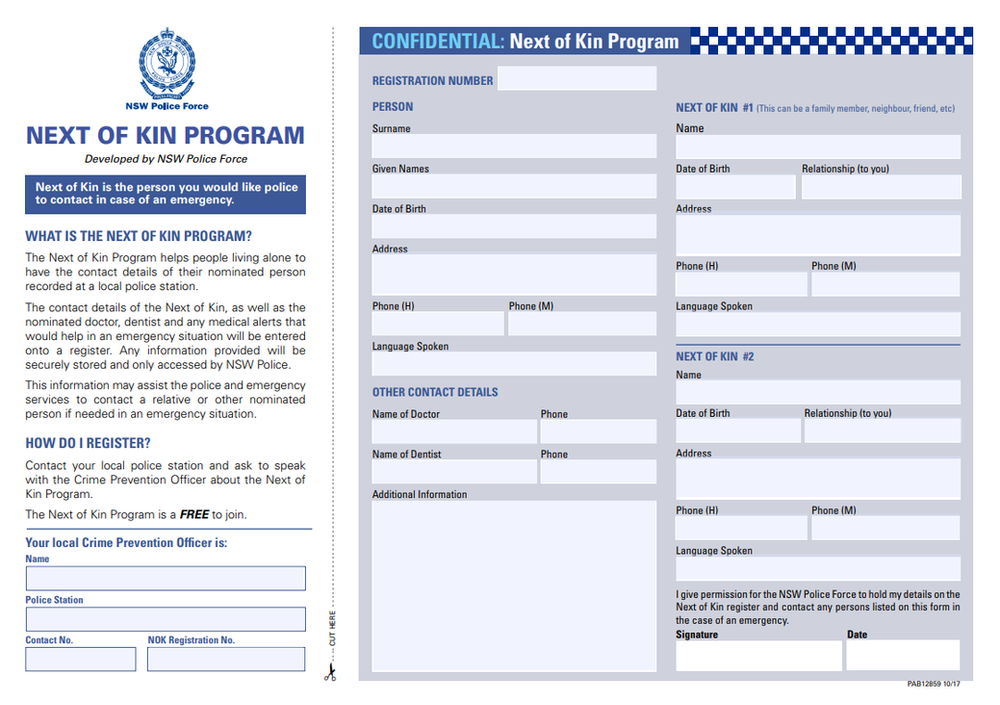 The Next of Kin Register