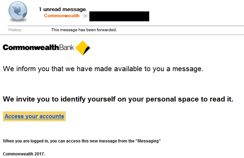 Scam alert from the NSW Police
