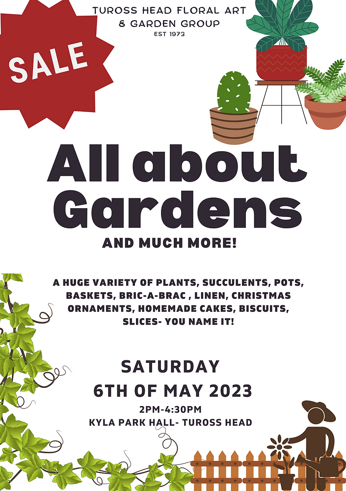 All About Gardens Garage Sale on Saturday, 6th May at Kyla Park Hall ...